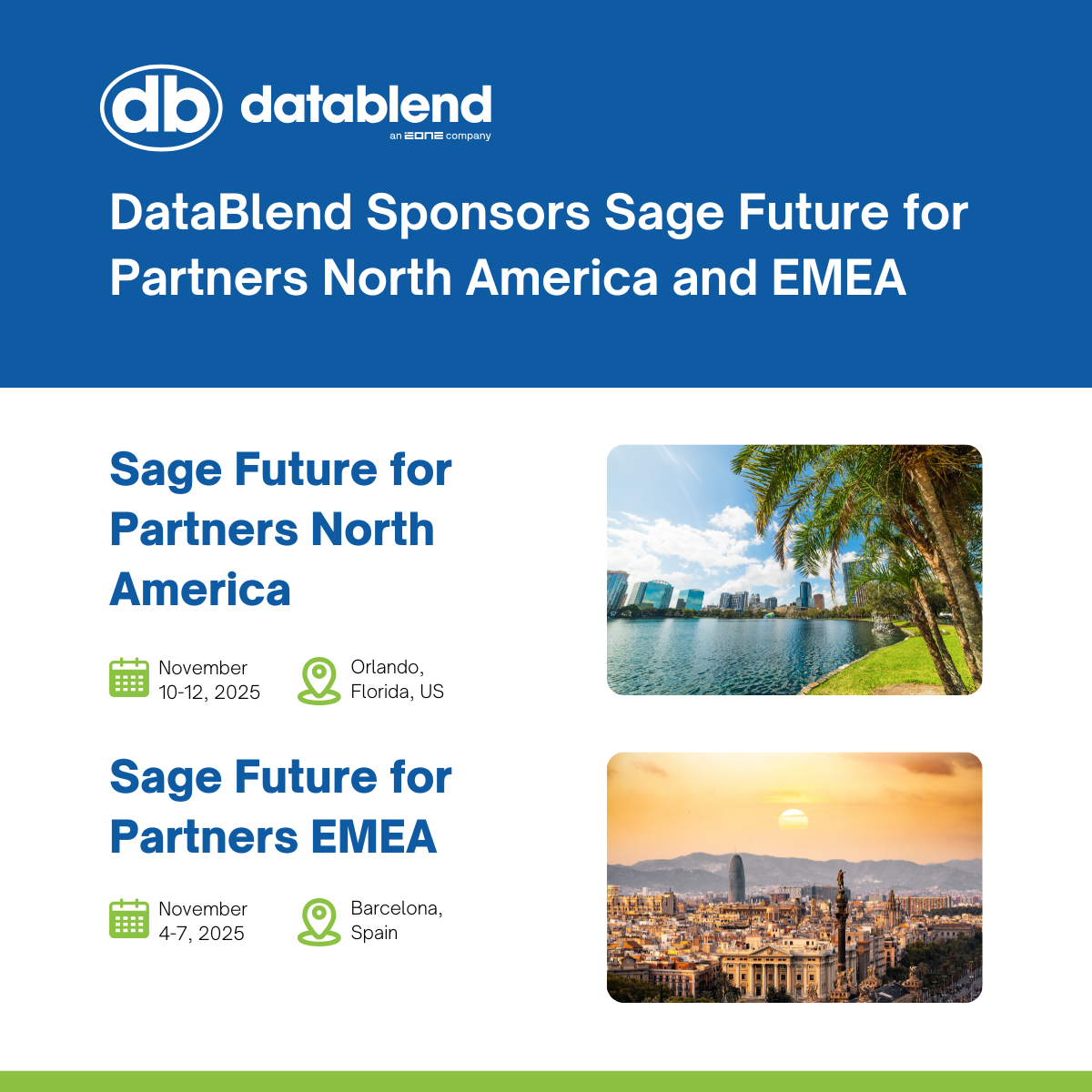 DataBlend Sponsors Sage Future for Partners North America and EMEA